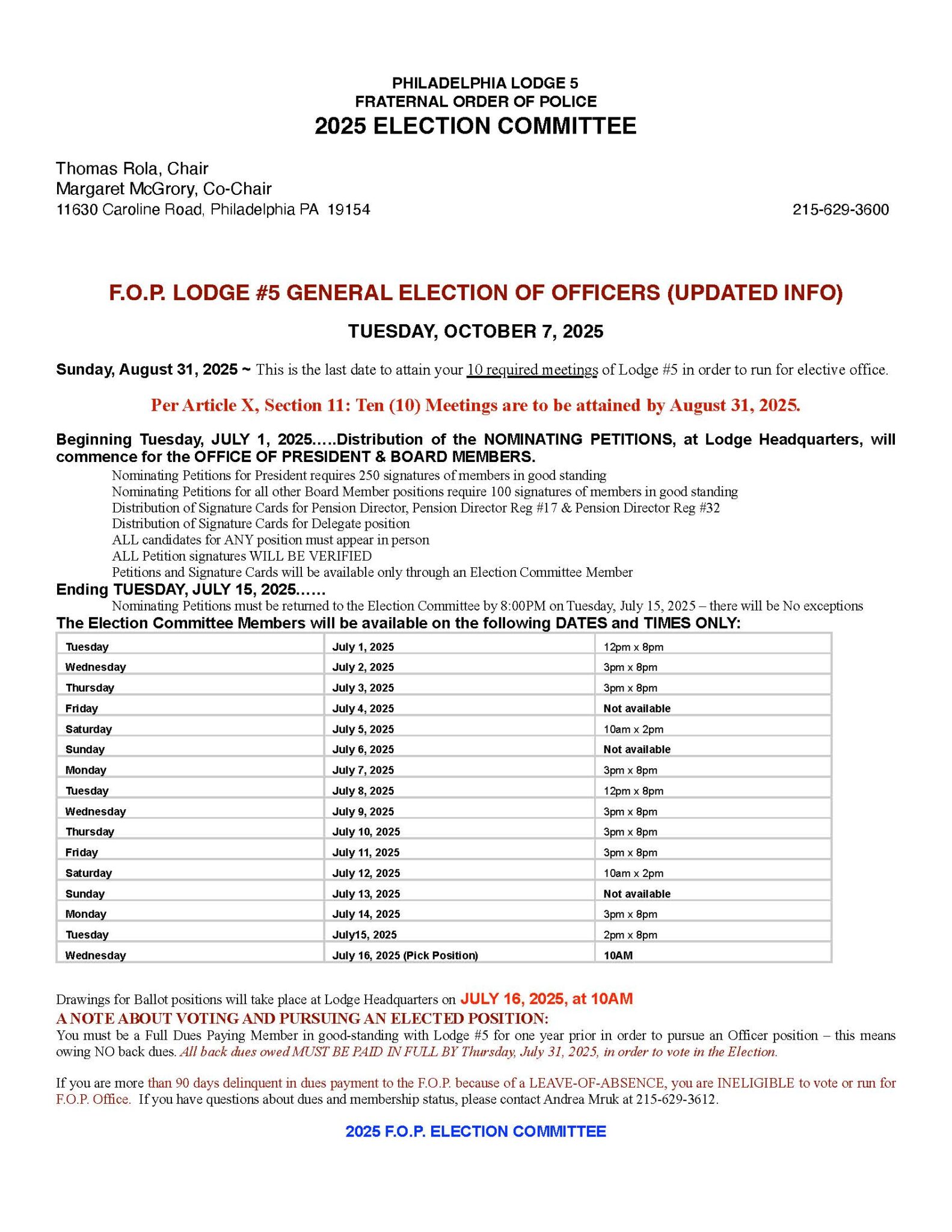 LATEST NEWS - FOP LODGE 5