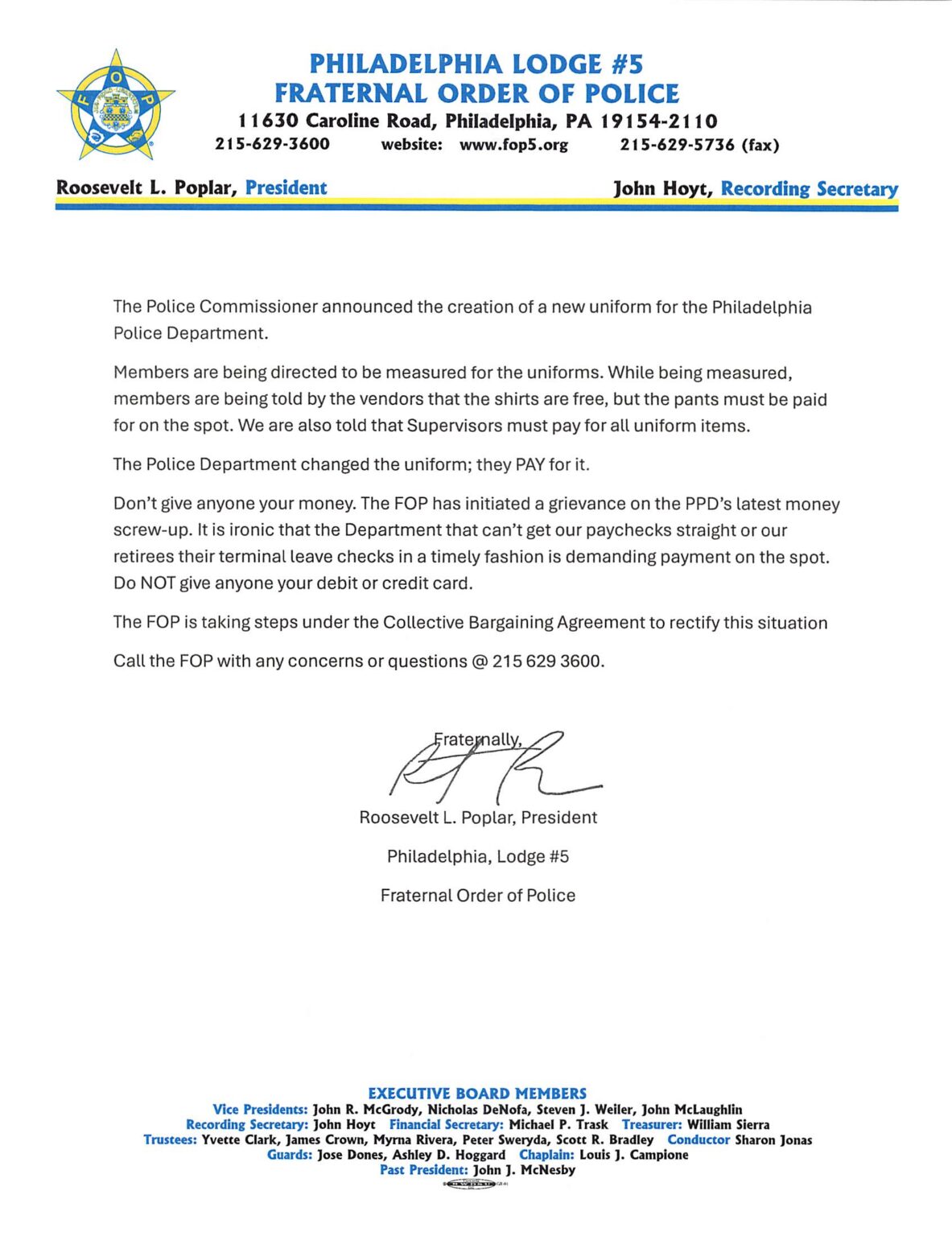 LATEST NEWS - FOP LODGE 5