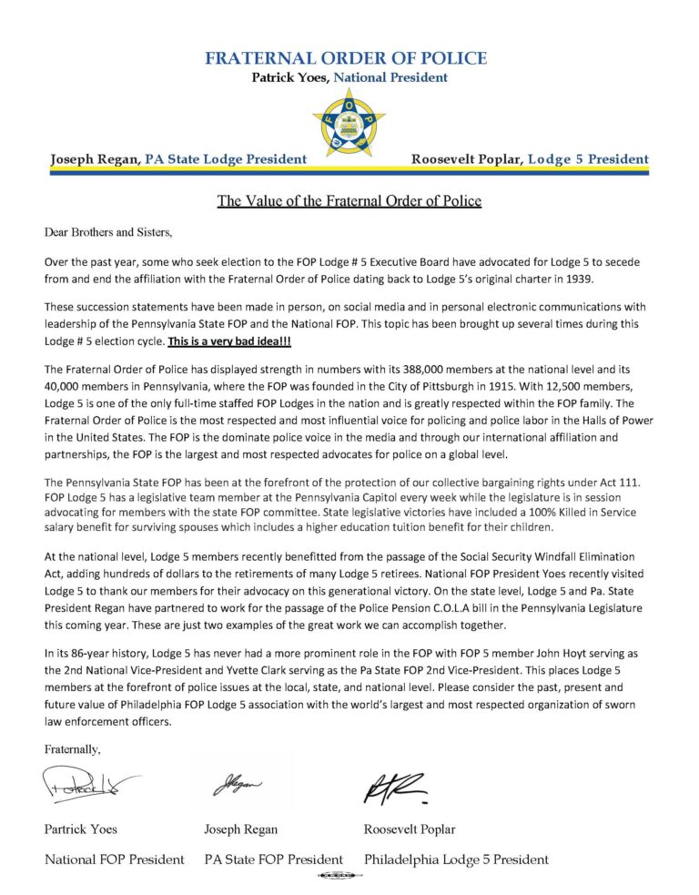 LATEST NEWS - FOP LODGE 5