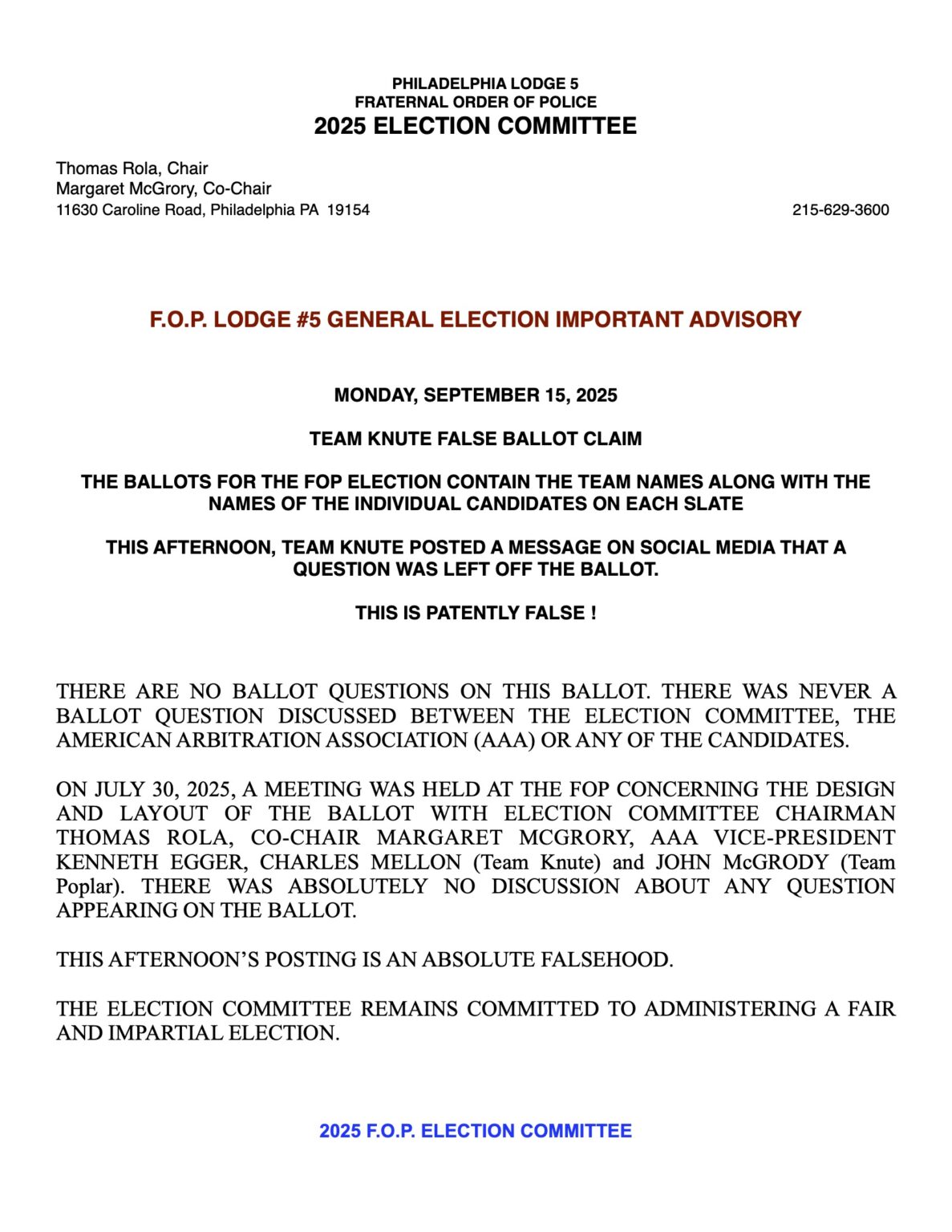 Latest News - FOP LODGE 5