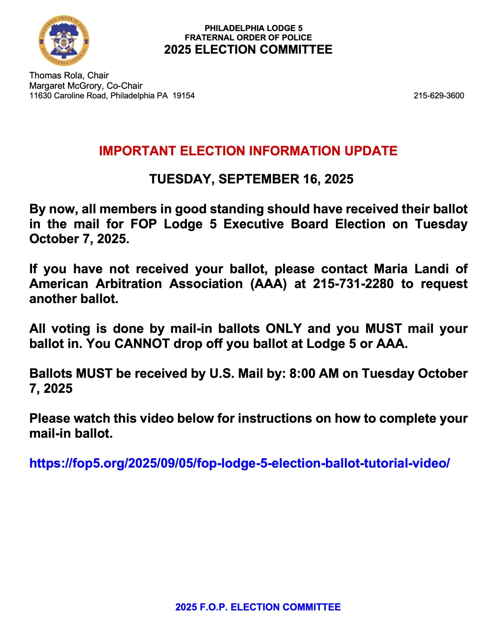 Latest News - FOP LODGE 5