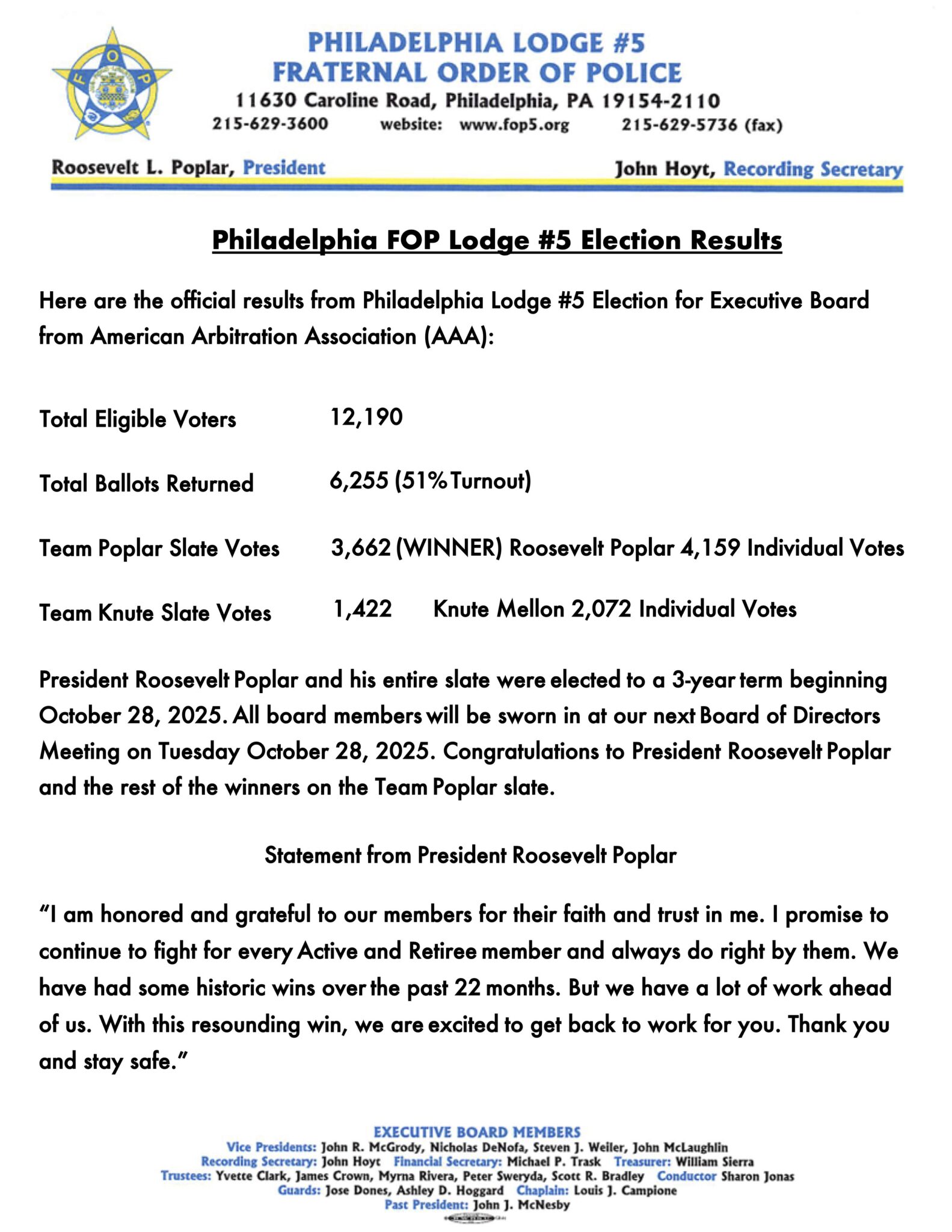 LATEST NEWS - FOP LODGE 5